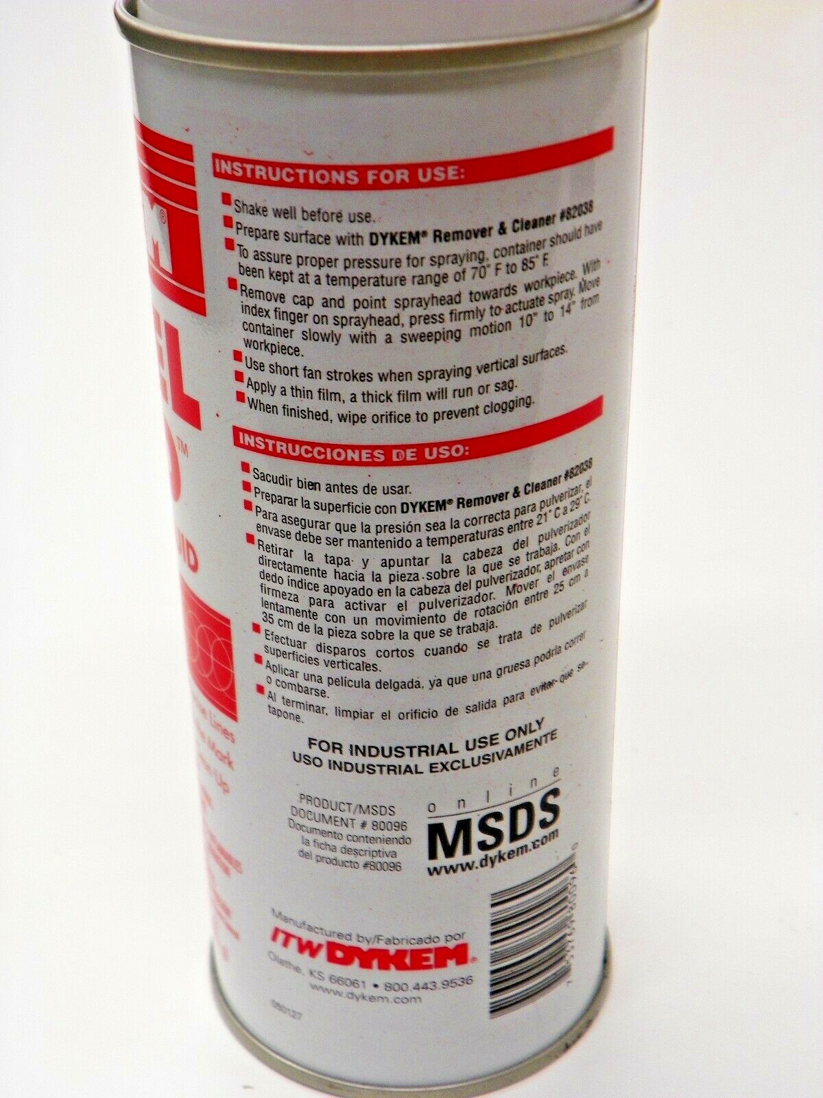 DYKEM ***RED*** 12 OZ AEROSOL CAN LAYOUT FLUID | eBay