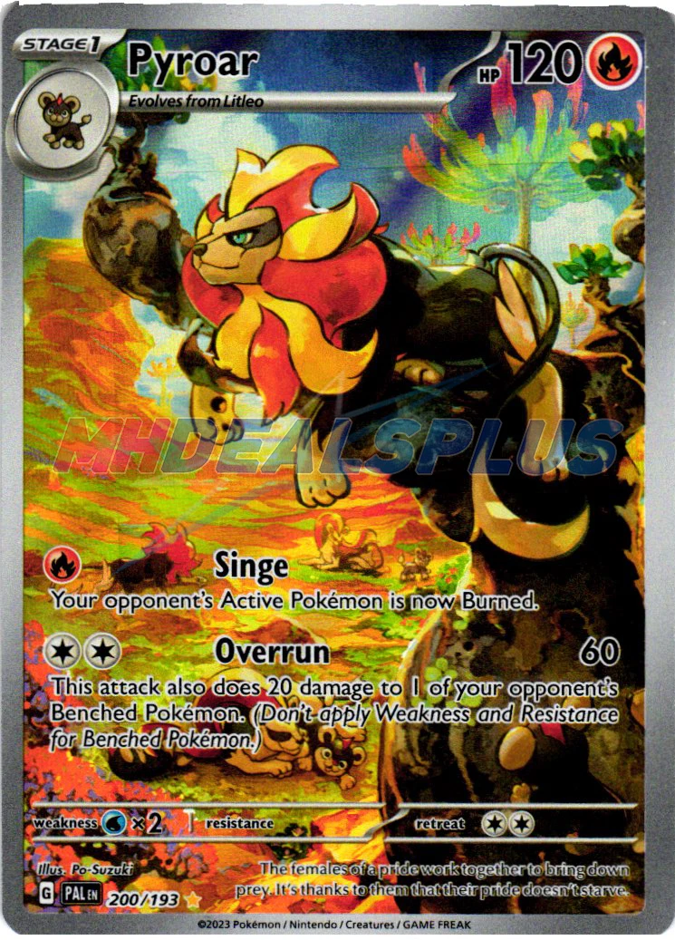 Pyroar Pokemon Card