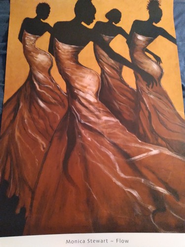 "FLOW" by Monica Stewart African American Art print 34X24 | eBay