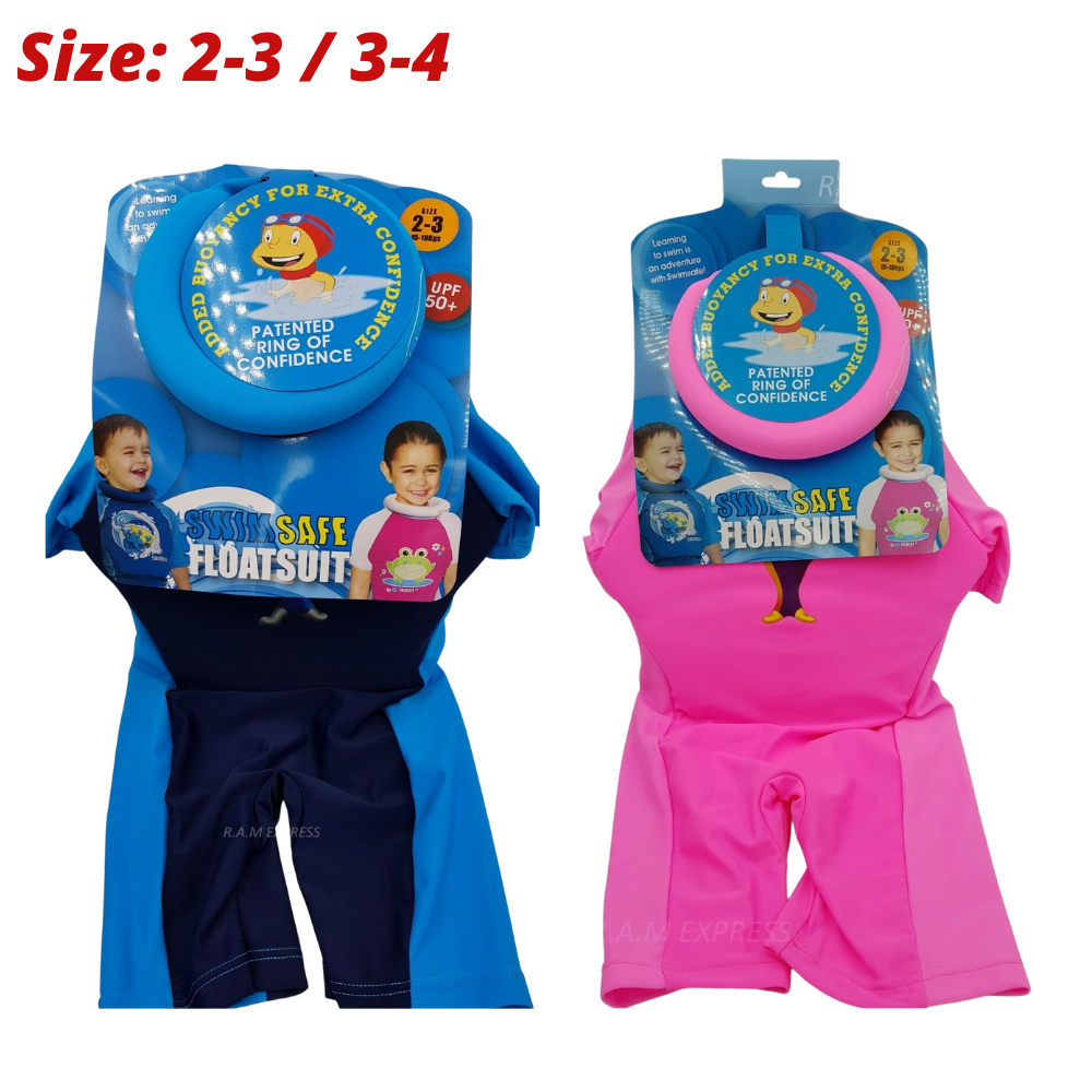Swimsafe Swimming Float Suit Swim Girls Kids +UV Protection 15 - 18 Kg ...