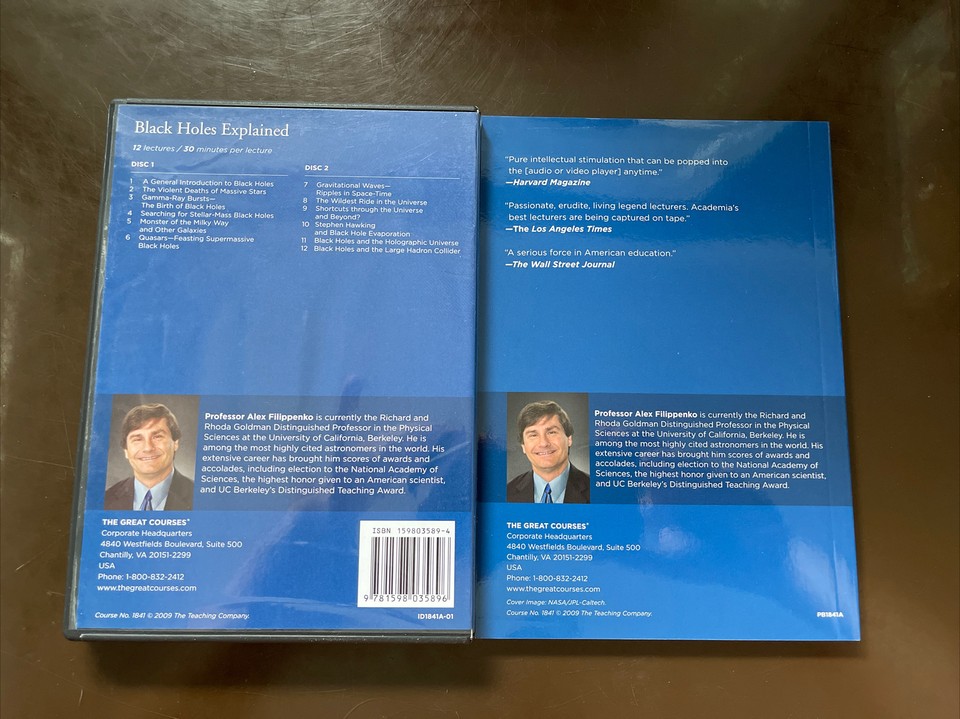 The Great Courses: Black Holes Explained by Alex Filippenko (DVD ...