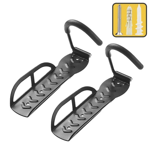 Garage Wall Mount Bike Rack 2 Pack Vertical Bicycle Hanging Hooks f ...