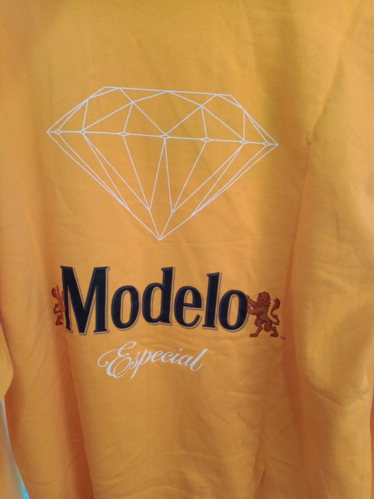 Modelo Especial Cerveza Beer Hoodie Men Size M Yellow… - Gem