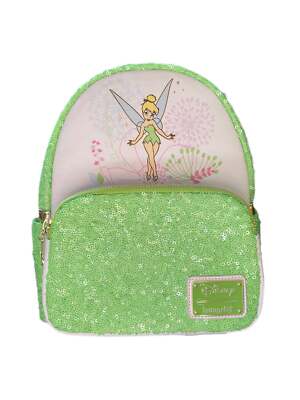 Loungefly Disney Tinkerbell Green Sequin Mini Backpack NWT Pixie Dust Fairy | eBay