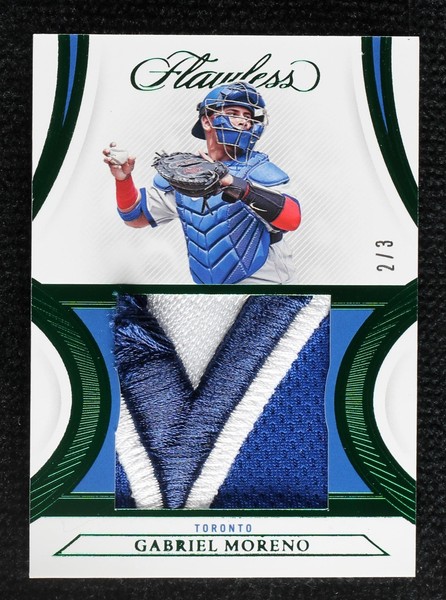2022 Panini Flawless - Patches Emerald #P-GM Gabriel Moreno /3 (MEM, RC ...