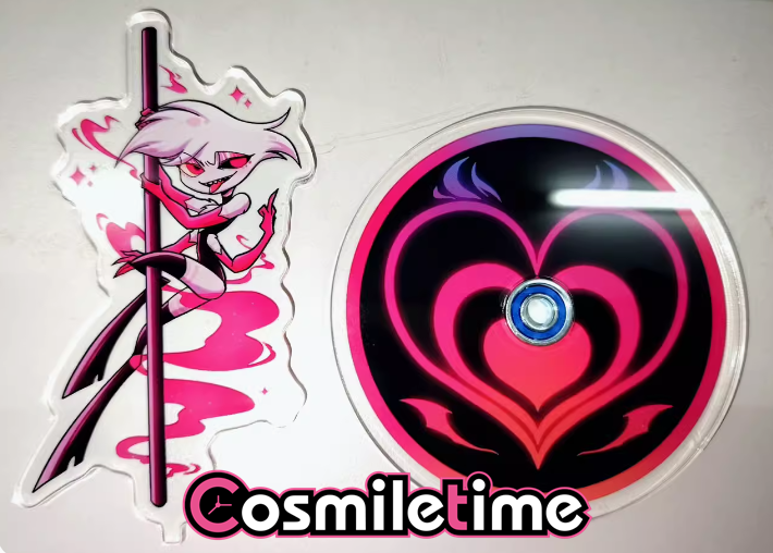 Hazbin Hotel AD Angel Dust Alastor Acrylic Figure Stand Collection Toy ...