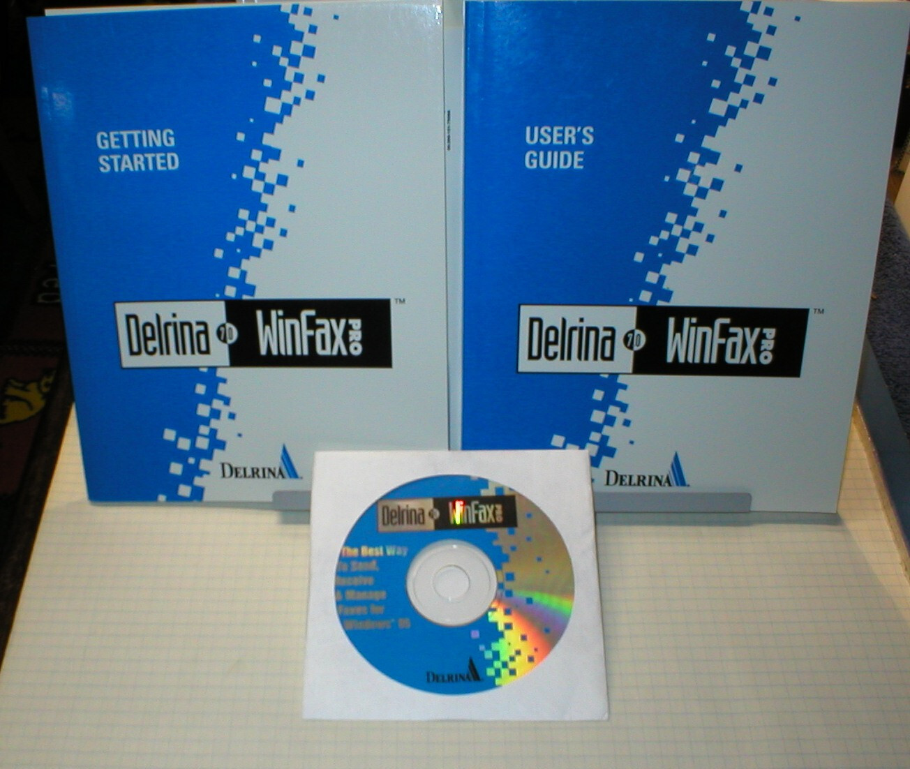 Vintage Delrina WinFax Pro Version 7.0 CD-ROM + Getting Started & User ...