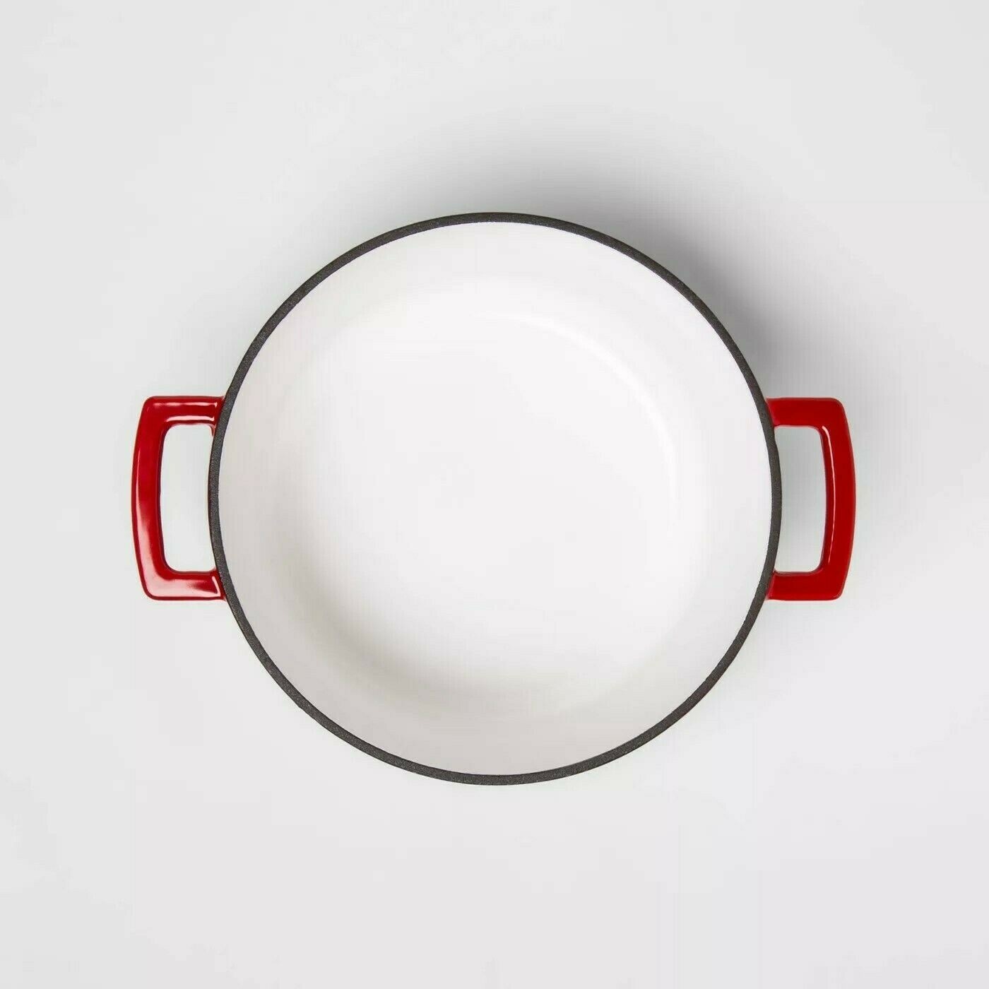 Cast Iron Skillet set Enamel 3qt Dutch Oven Red - Threshold™Quality ...