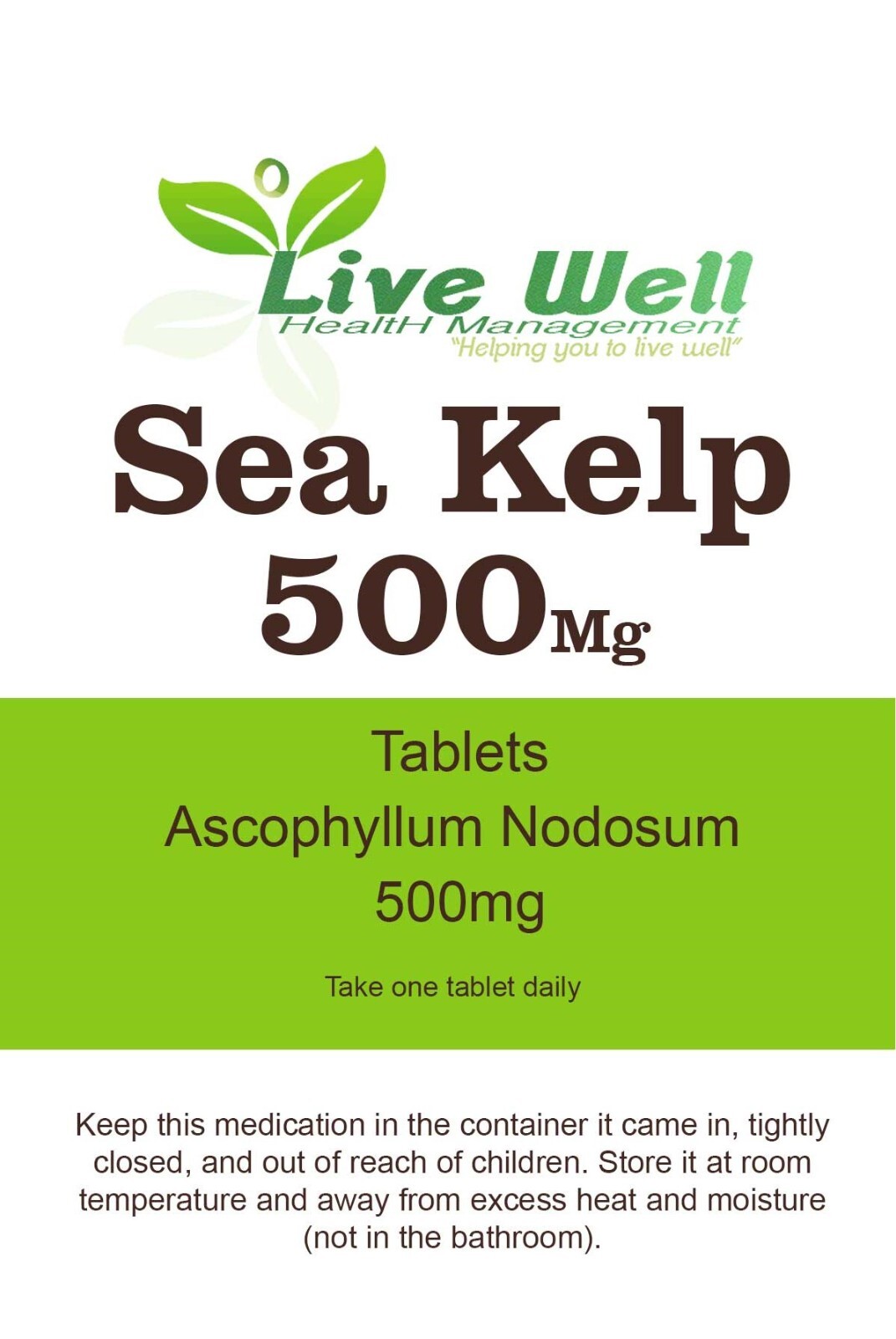 Premium Sea Kelp Tablets 500mg - Rich Source of Iodine 120 Pack- Vegan ...