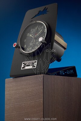 ver.1 MiG-25 Aircraft clock stand military aviation Air Force cockpit ...