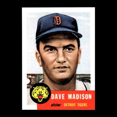 Dave Madison 1991 Topps Archives 1953 Detroit Tigers #99 NM-MT GM | eBay