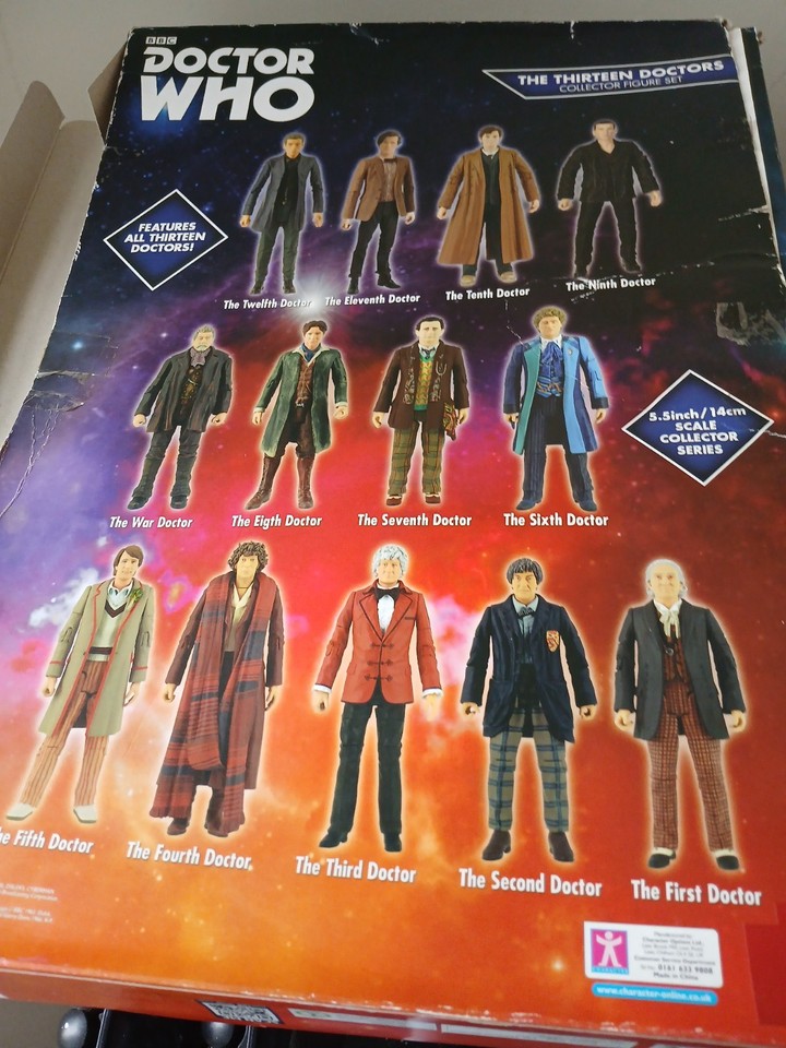 Doctor Who EMPTY BOX ONLY Character Options Figure 13 Dr's Set Combined ...