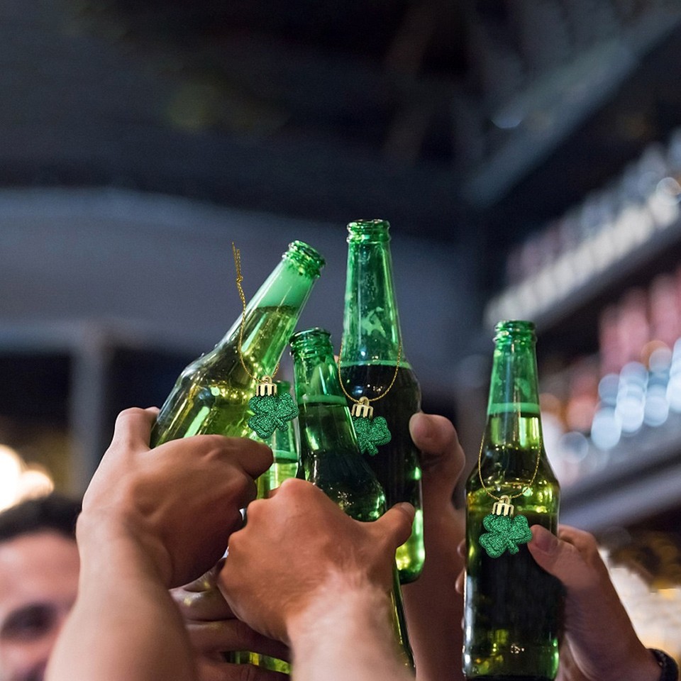 24 Pcs St. Patricks Day Shamrock Pendant Patrick's Hanging Adornment ...