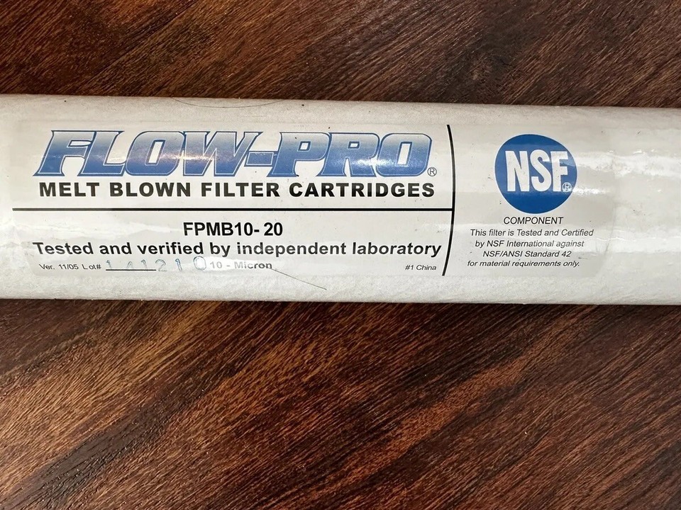 New Flow-Pro Melt Blown Filter Cartridges FPMB10-20 NSF | eBay
