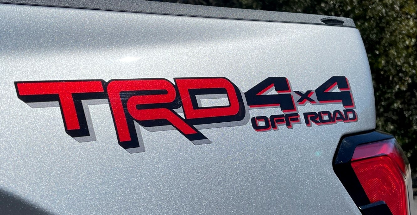 2022 Tundra TRD 4X4 Off-Road Decal Black Red Genuine OEM 75996-0C100-A0 ...
