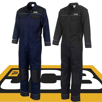 JCB Mens Coveralls / Overall Boiler Suit Mechanics - Heavy Duty ...