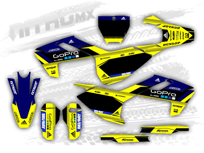 Graphics Kit fits Husqvarna TC FC 125 250 350 450 2016 2017 2018 Decals ...