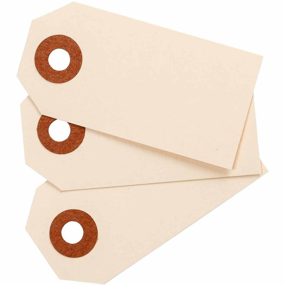 1000 Manila Tags Shipping Hang Label Scrapbook Size 1 2 3 4 5 6 NO ...