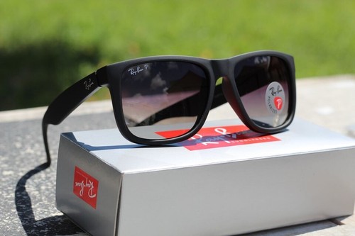 RAY BAN JUSTIN POLARIZED RB4165 622/T3 GREY GRADIENT 54MM CLASSIC ...
