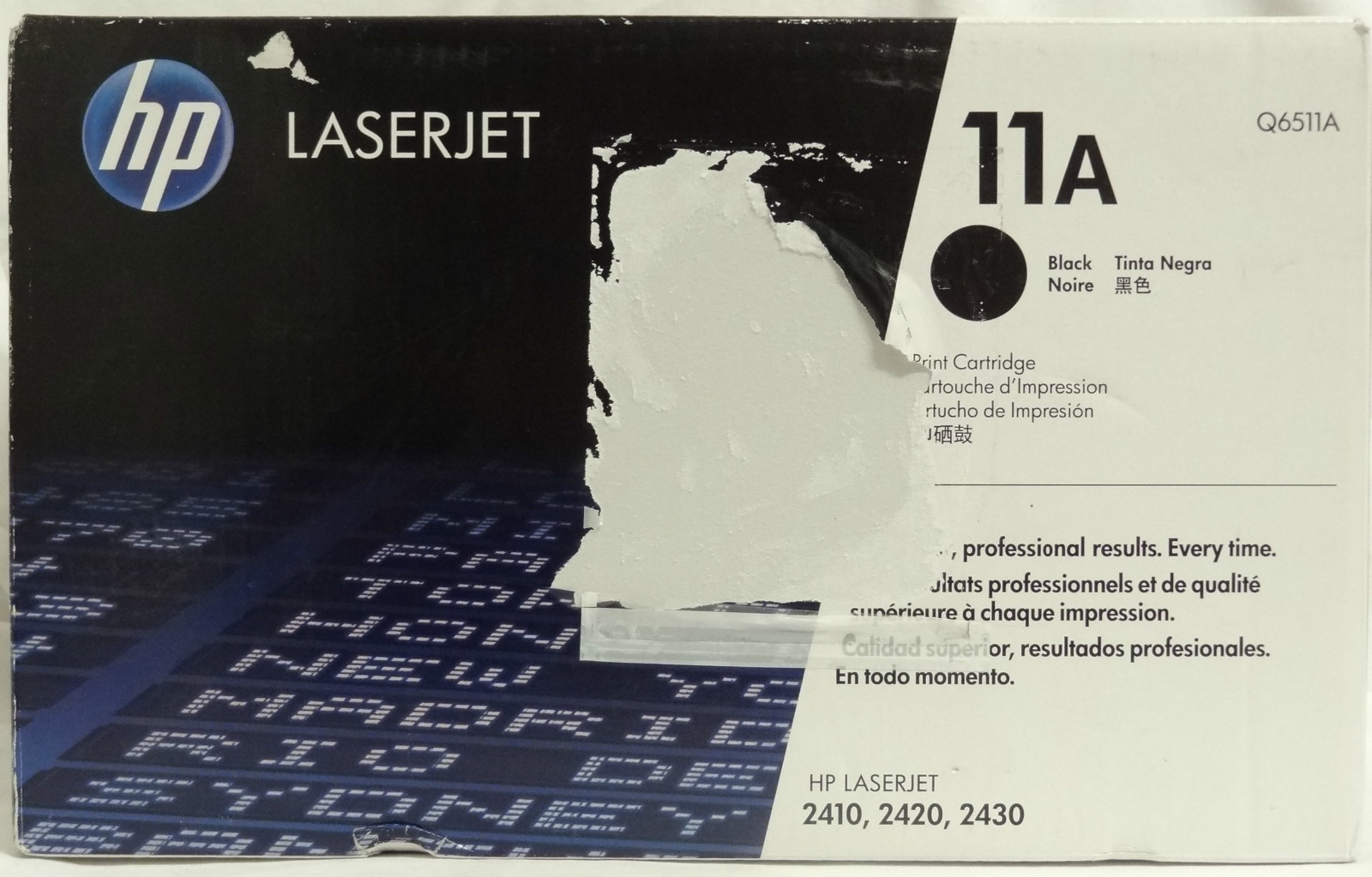 HP GENUINE 11A LASERJET BLACK PRINT CARTRIDGE FOR 2410 2420 2430 ...