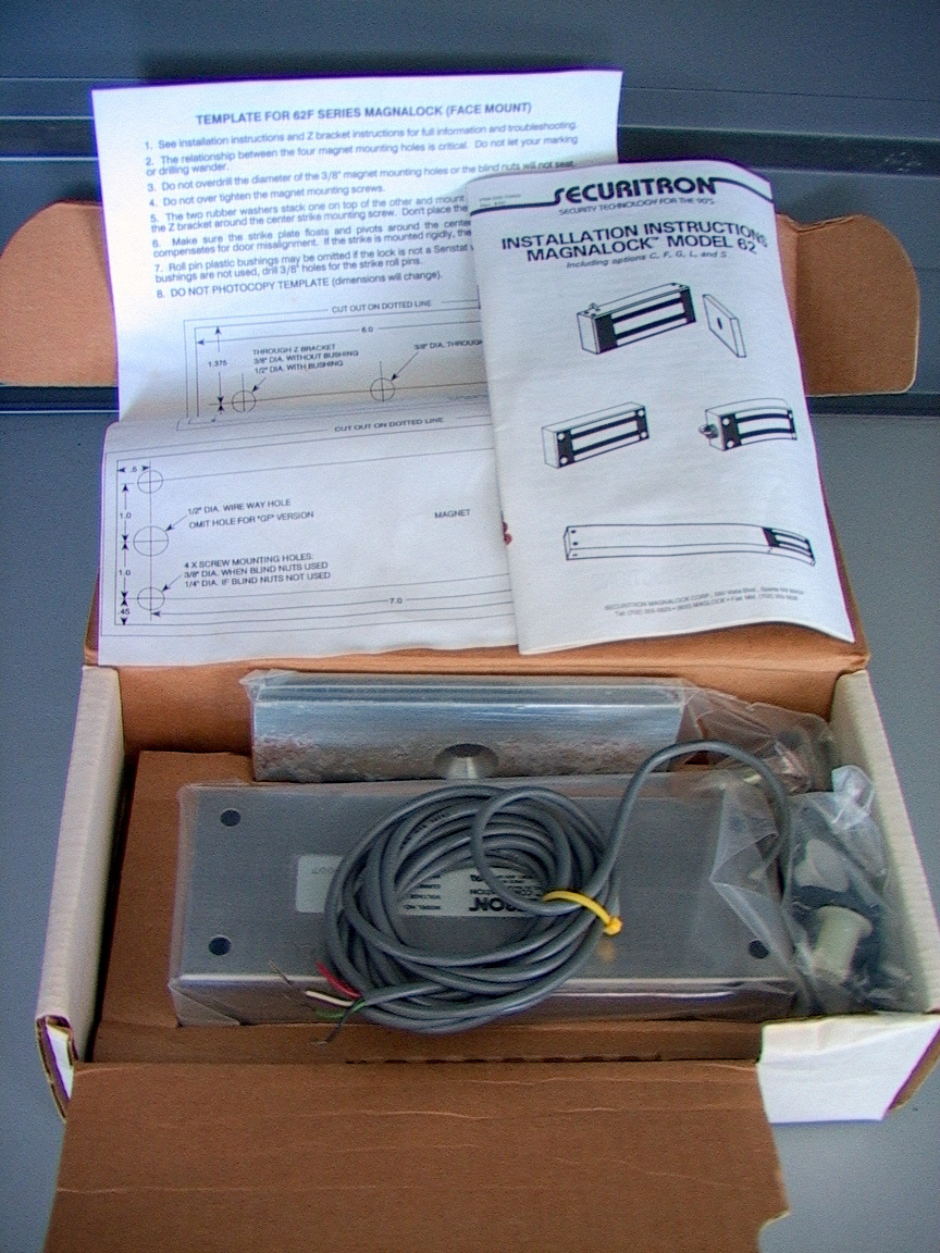SECURITRON MAGNALOCK magnetic lock M62-CF-12 | eBay