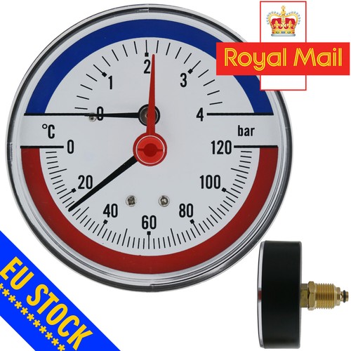 Thermomanometer temperature pressure thermometer manometer 1/2 rear ...