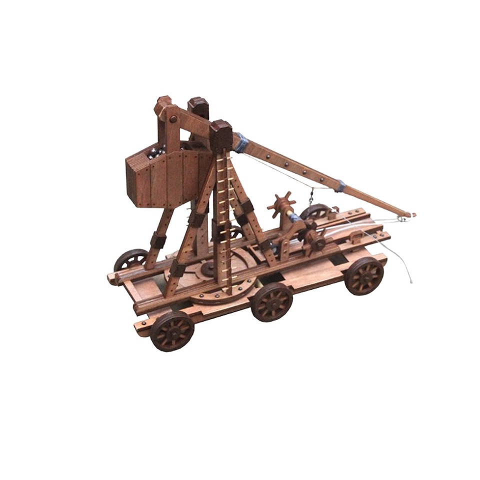 DIY 3D Wooden Puzzles for Adults Trebuchet Science Building Kit Model Catapult | eBay