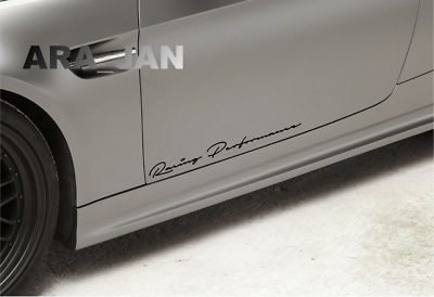 Racing Performance Decal Sticker sport car door emblem logo turbo ...