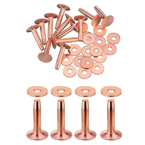 Size 12 Burrs Washers 9/16 Inch Copper Rivet Fastener DIY Craft ...