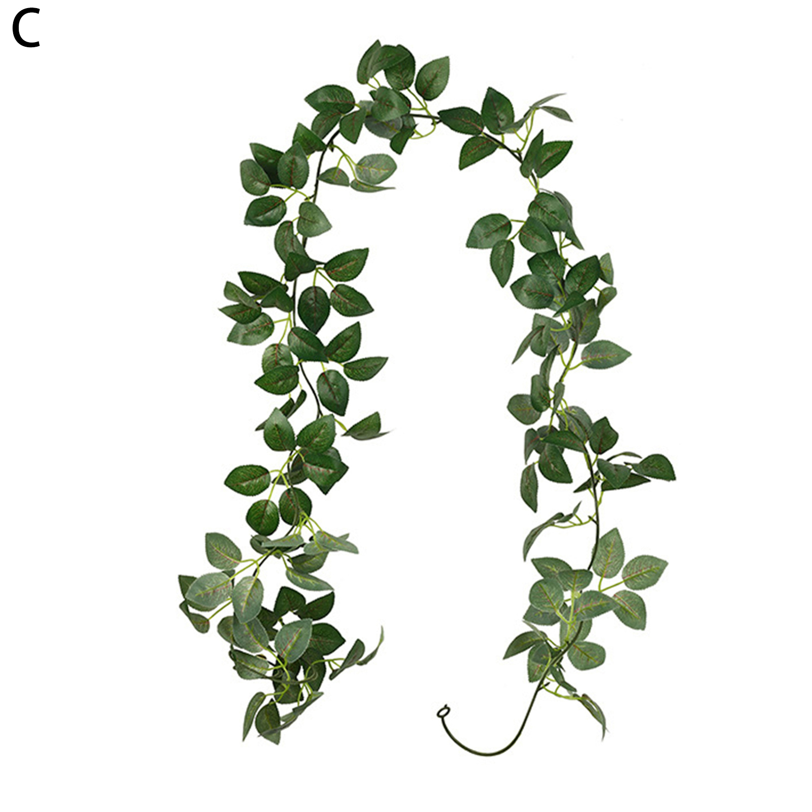 Faux Rose Leaf Non-fading Diy Wall Hanging Artificial Cane Long Lasting ...