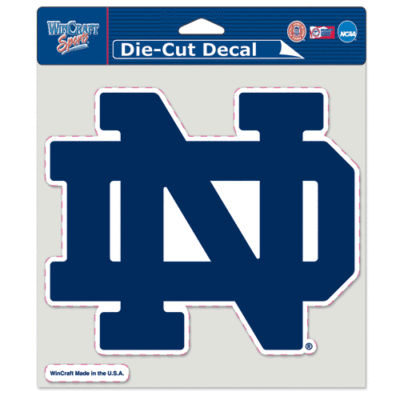 Notre Dame University Window Decal Car Decal 8 Inch ND Color | eBay