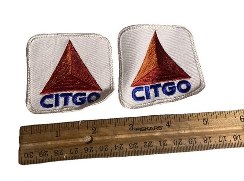 CITGO GAS OIL EMBROIDERED SEW ON ONLY PATCH UNIFORM ADVERTISING 2" x 2 ...