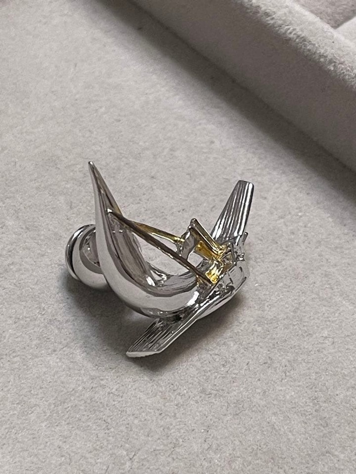 Sailing Ship Pin Badge Yacht Rear Tie Tack NO BOX /USED JP | eBay