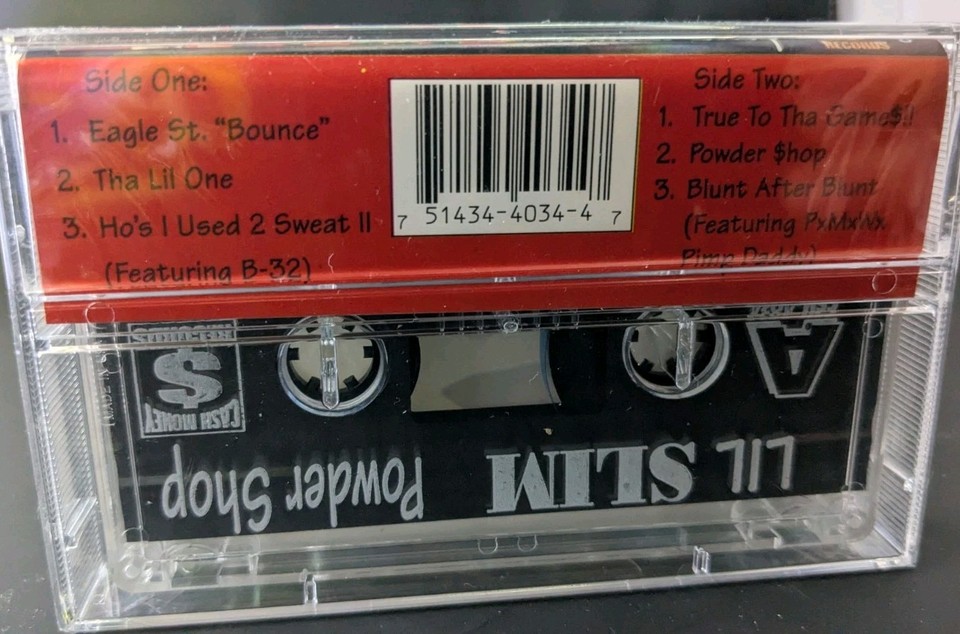 Lil Slim- Powder Shop Cassette *SEALED* Rare NOLA Rap Tape Ca$h Money ...