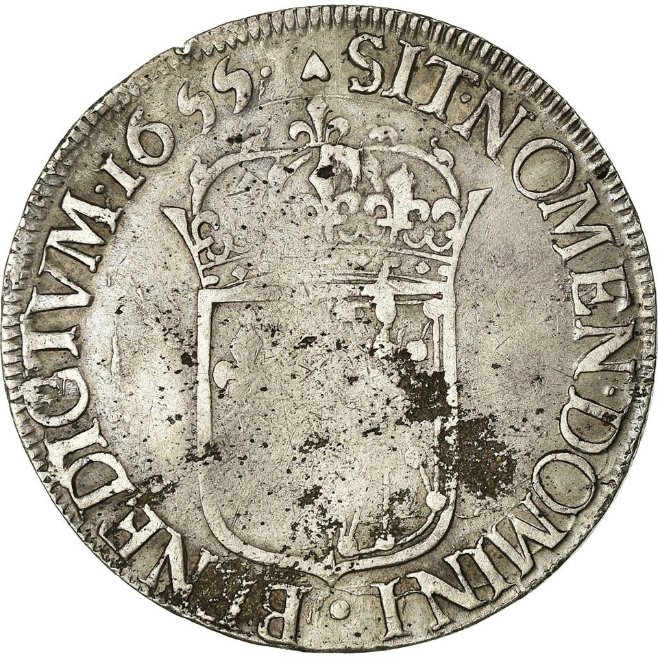 [#30720] Coin, France, Louis XIV, Ecu de Navarre à la mèche longue, Ecu ...