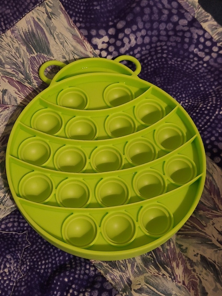 Popit Fidget Toy Push Bubble Sensory & Stress Relief- LADYBUG Green | eBay