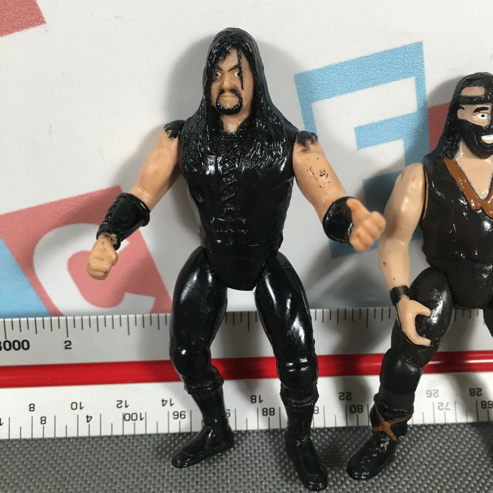WWE WWF Wrestling Jakks Mini BCA Figures Undertaker Mankind Lot Set | eBay