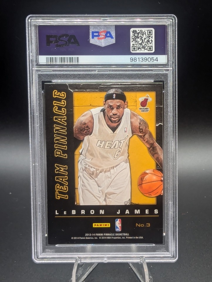 🔥PSA 8🔥 2013 Panini Pinnacle - Team Pinnacle #3 LeBron James, Kobe ...