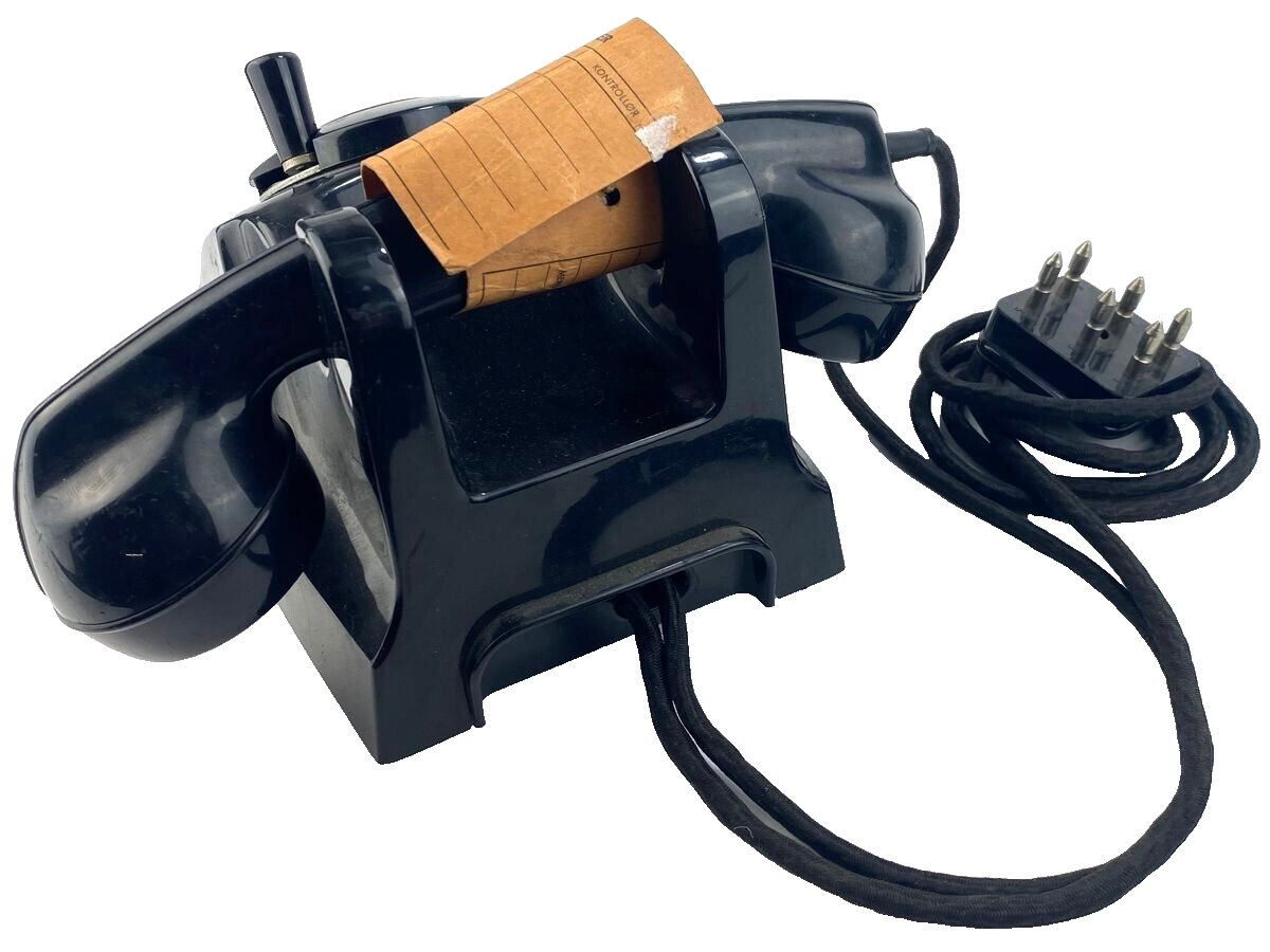 Vintage military telephone MOD No. 1/163 Swedish army SURPLUS | eBay