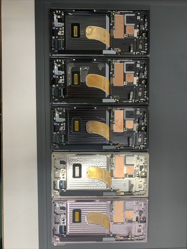 Lot 5 OEM Samsung S23 Ultra OLED LCD Screen Cracked Glass | Bad LCD Not ...