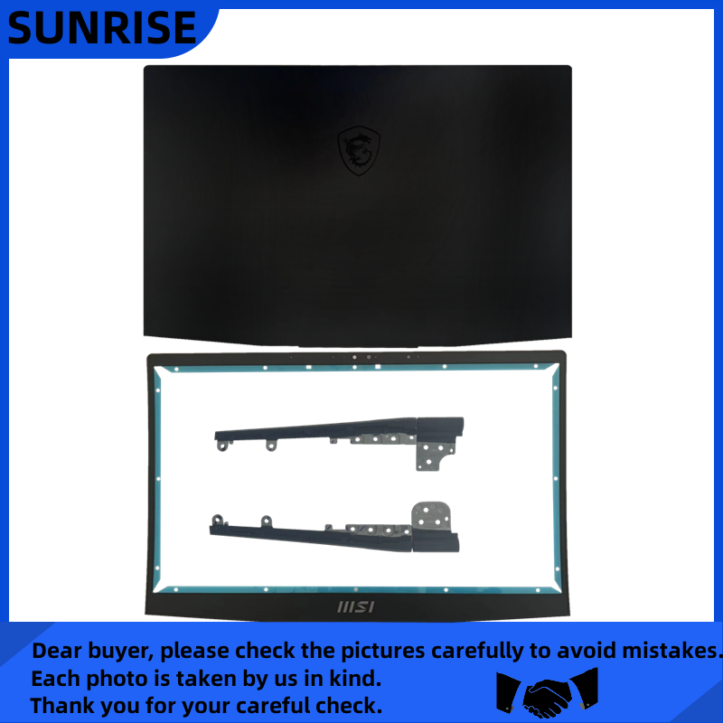 New For MSI Stealth GS77 12UE UH MS-17P1 17.3in LCD Back Cover/Front ...