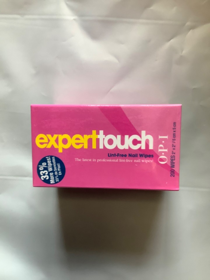 OPI Expert Touch Lint-Free Nail Wipes, 200 Count PACK of 4 800 wipes ...