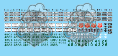 Fox River Valley WC Wisconsin Central GP7/9R HO Scale Decal Set | eBay