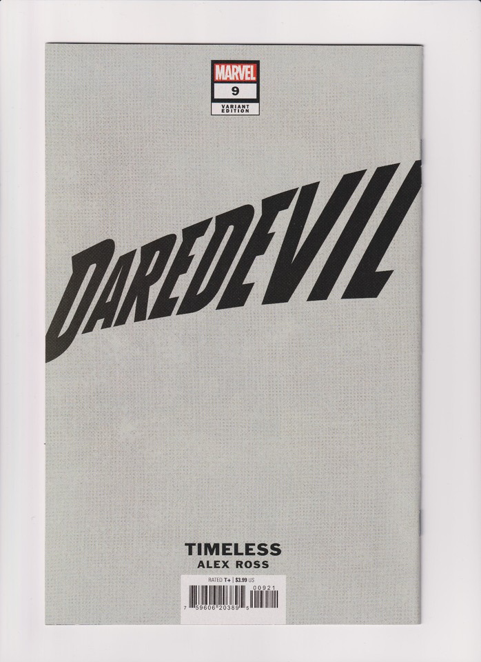 Daredevil #9 Alex Ross Timeless Elektra Virgin Variant Marvel Comics ...