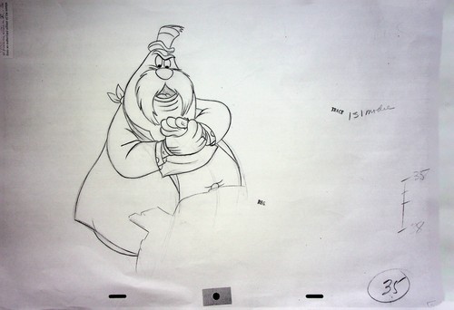 ALICE IN WONDERLAND 1951 Production Studio Copy THE WALRUS Model Sheet ...