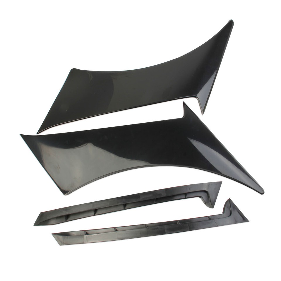 GT350 Style Front Fender Side Scoops Unpainted Fit for 2015-2019 Ford ...