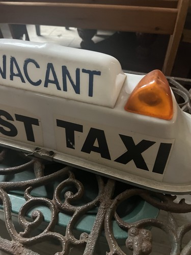 Vintage Taxi Cab Roof Display - Best Taxi Decatur | eBay