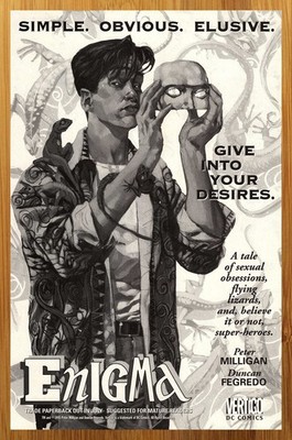 1995 Vertigo Comics Enigma Print Ad/Poster Peter Milligan Duncan ...