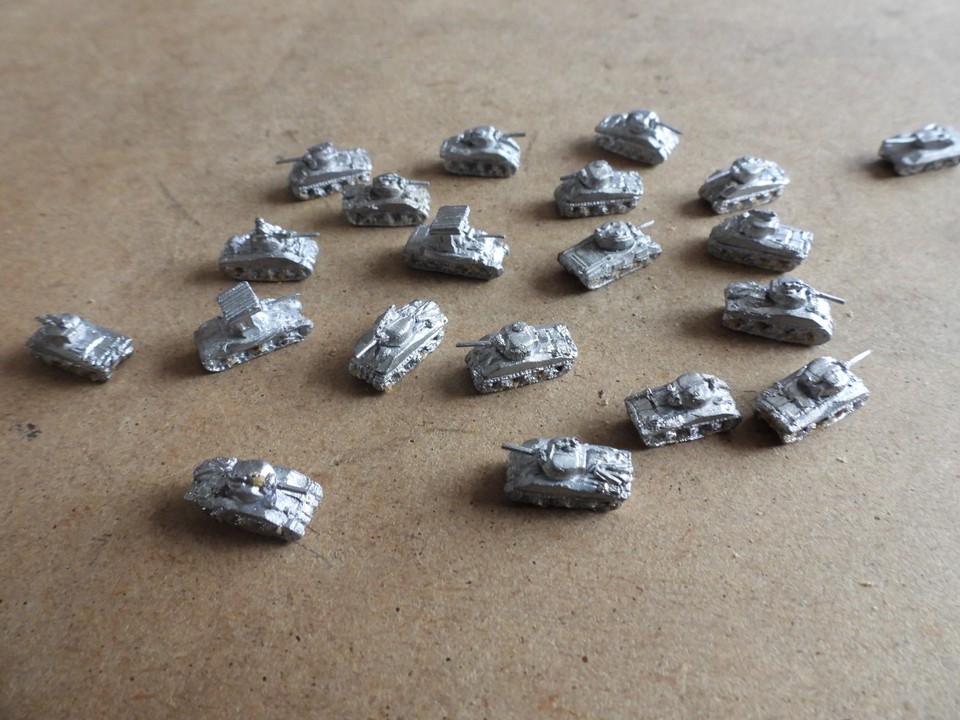 1/300 6mm Heroics ros metal wargaming micro armour WW2 Allied Sherman ...