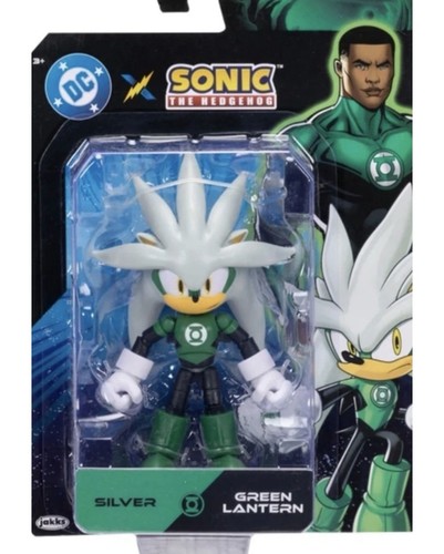 DC x Sonic the Hedgehog Silver as Green Lantern Action Figure 12.5cm ...
